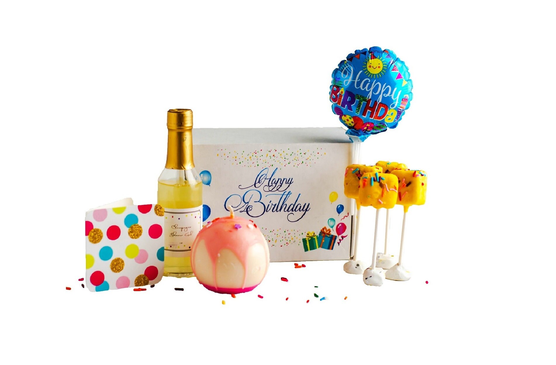 Happy Birthday Box / Birthday in a Box / Balloon Birthday Set | Etsy