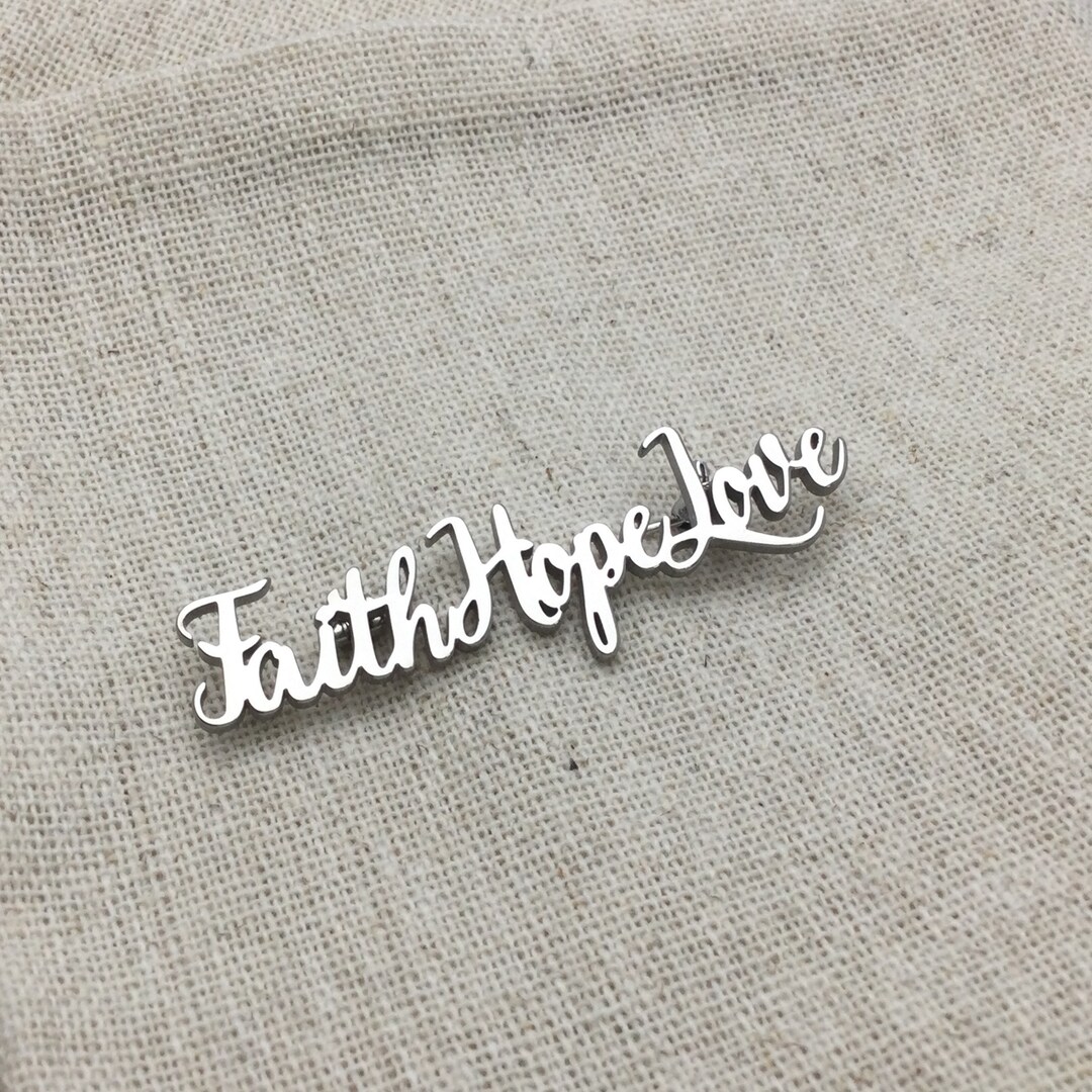 Stainless Steel Customized Pin Personalized Quote Slogan Name Initial ...