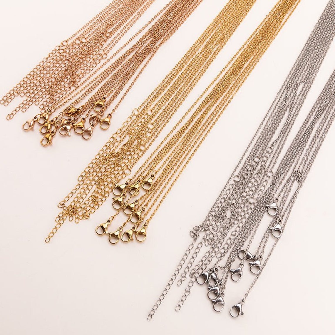 Bulk 100 Pcs Stainless Steel Classic Dainty Cable Chain Rolo - Etsy