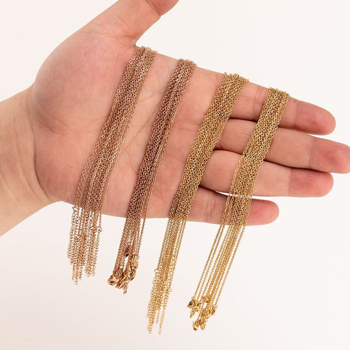 Bulk 100 Pcs Stainless Steel Classic Dainty Cable Chain Rolo - Etsy