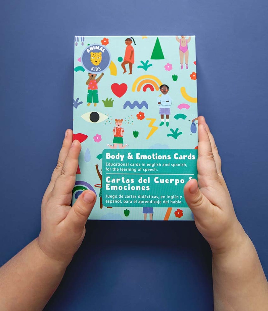 Set of 'emotions & Body Parts' Cards for Kids in English and Spanish - Etsy