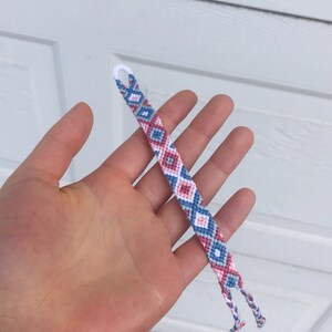 Hand Crafted Woven VSCO Friendship Bracelets Embroidered DMC Threaded ...