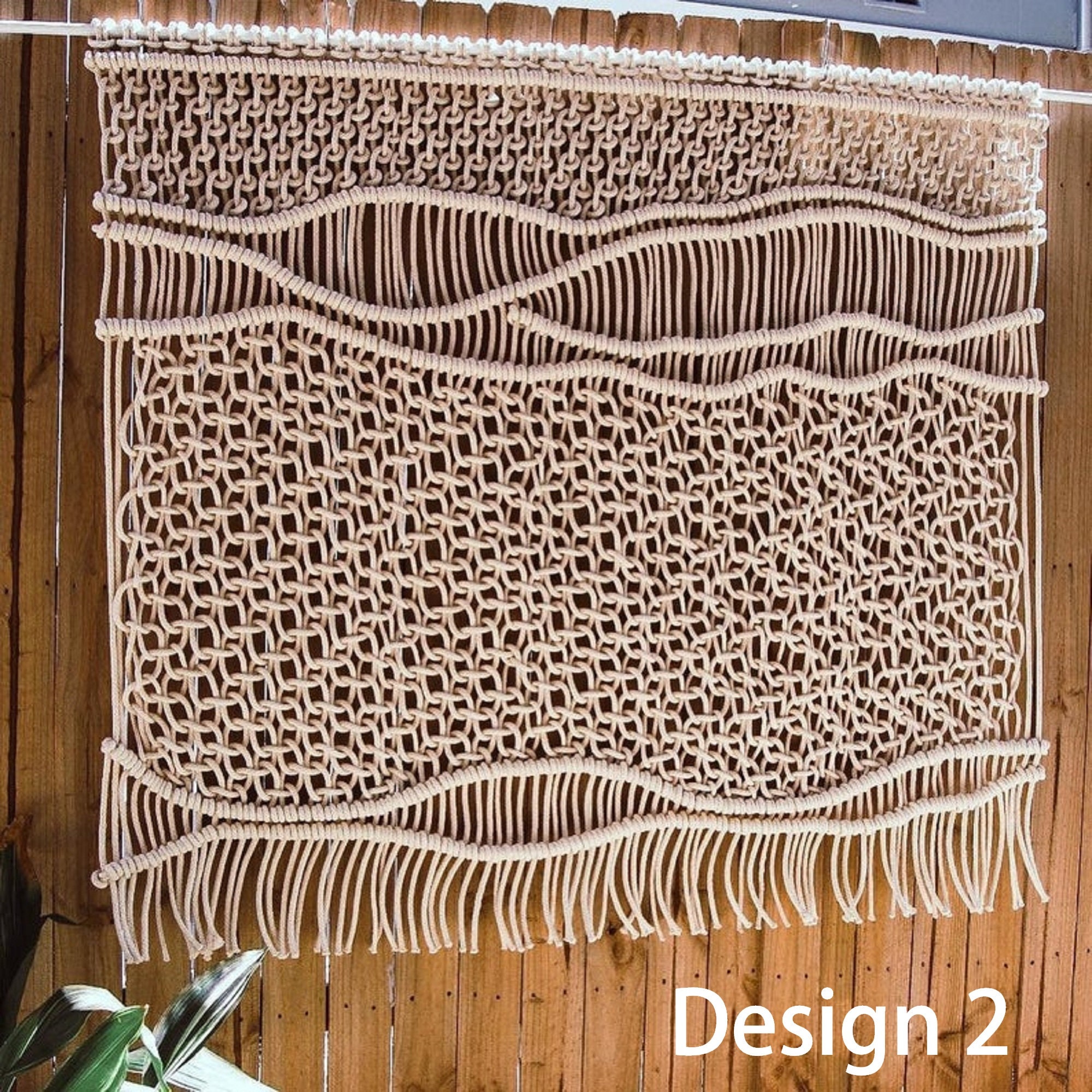 Macrame Valance Macrame Wall Hanging Macrame Curtain | Etsy