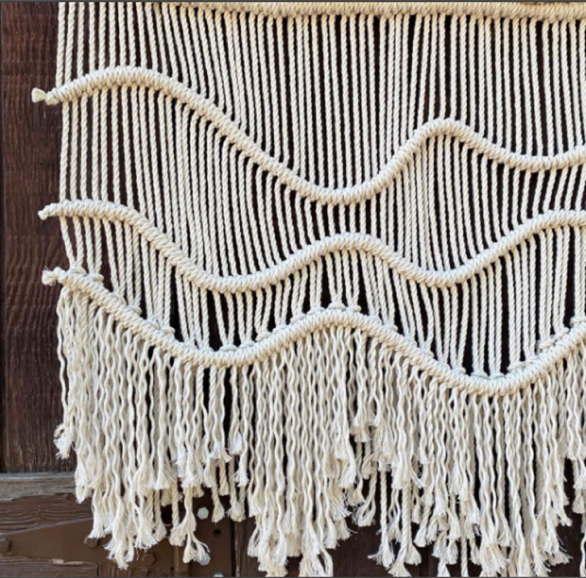 Macrame Valance Macrame Wall Hanging Macrame Curtain - Etsy