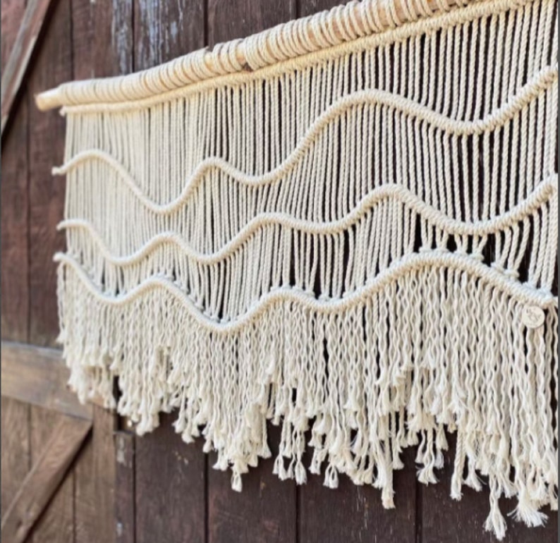 Macrame Valance Macrame Wall Hanging Macrame Curtain - Etsy