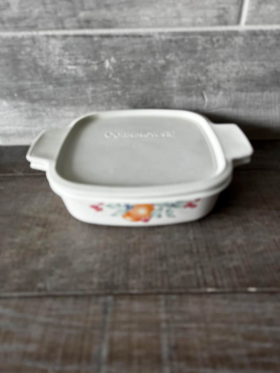 Vintage Corning Ware Abundance Casserole Dish With Plastic Lid Small 7 ...