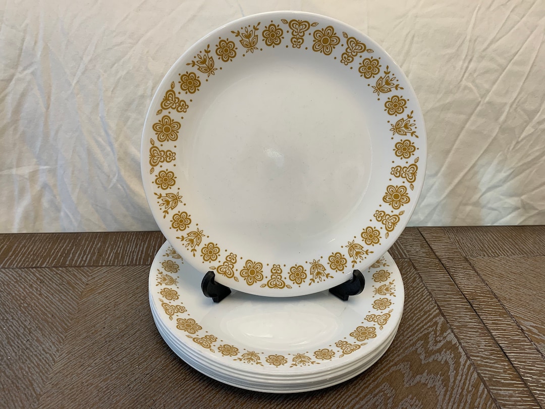 Vintage Corel Butterfly Gold Dinner Plates 10”in Diameter Set of 12 - Etsy