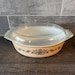 Vintage Pyrex Golden Rose Casserole Dish With Lid 2.5 Qrt 945 Made in ...