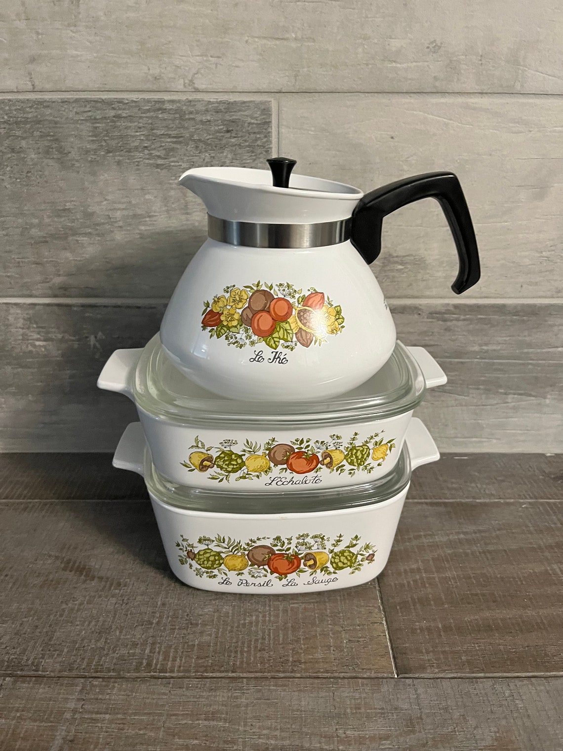 Vintage Corning Ware Spice of Life La Marjolaine Casserole Dish With ...