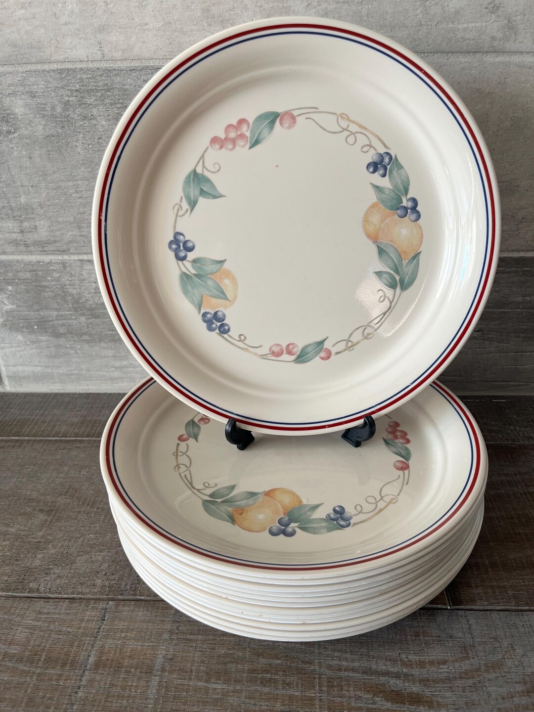 Corelle Abundance Pattern 10.25” Dinner Plate Set of 8 - Etsy