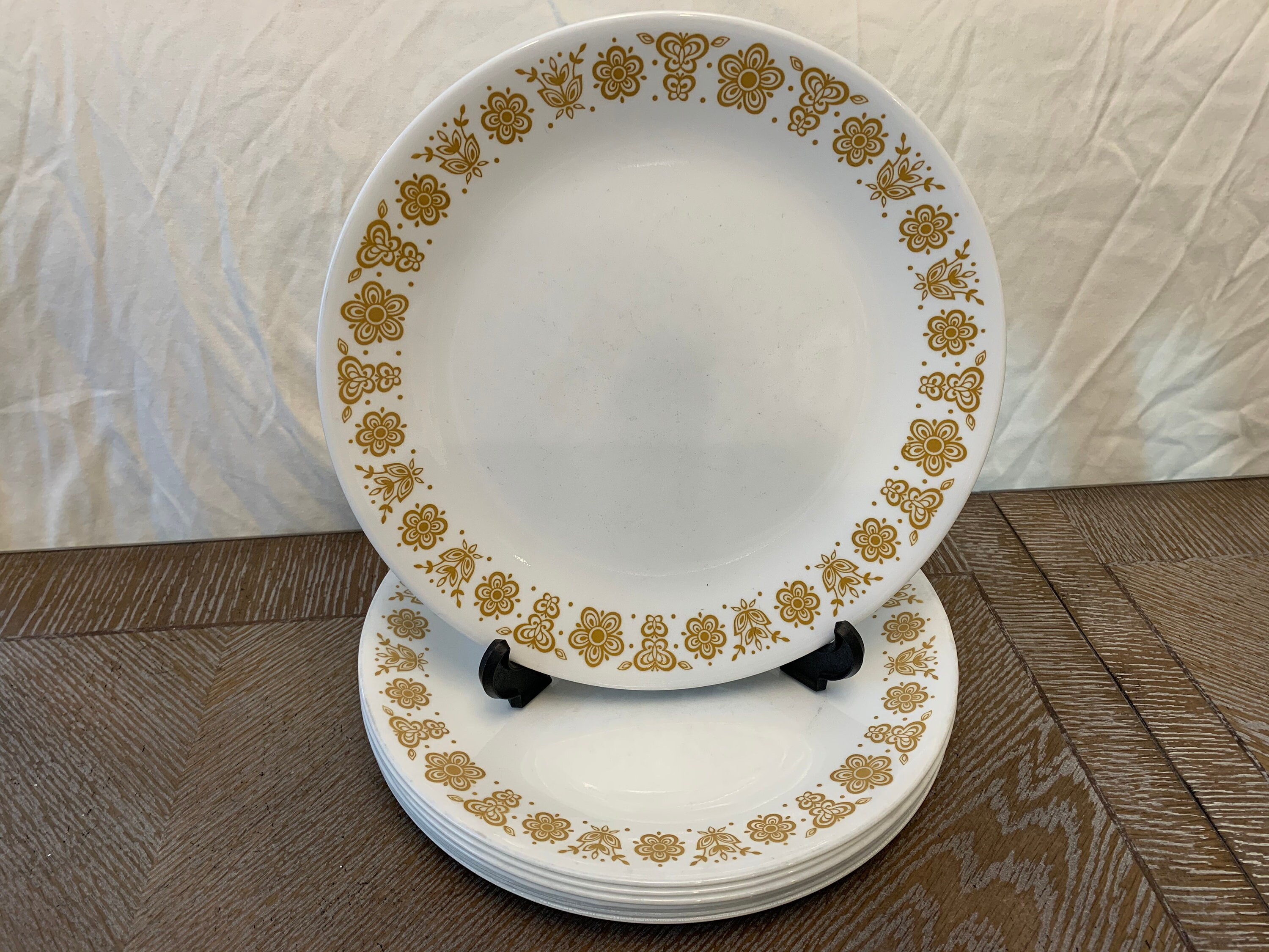 Vintage Corel Butterfly Gold Dinner Plates 10”in Diameter Set of 12 - Etsy
