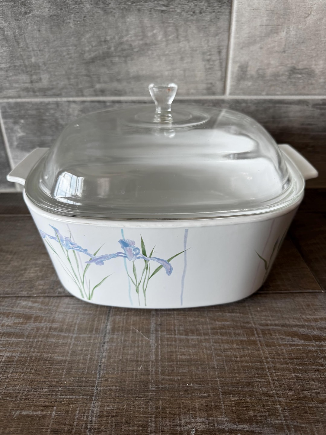 Vintage Corning Ware Shadow Irish Casserole With Lid 10”X10”X4” (2pcs ...