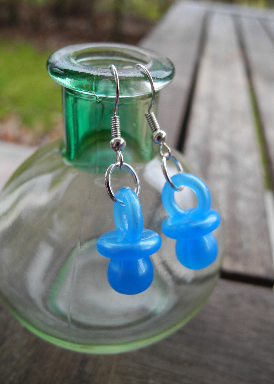 Colorful Pacifiers 90s - Hanging Earrings Hand Made - Etsy