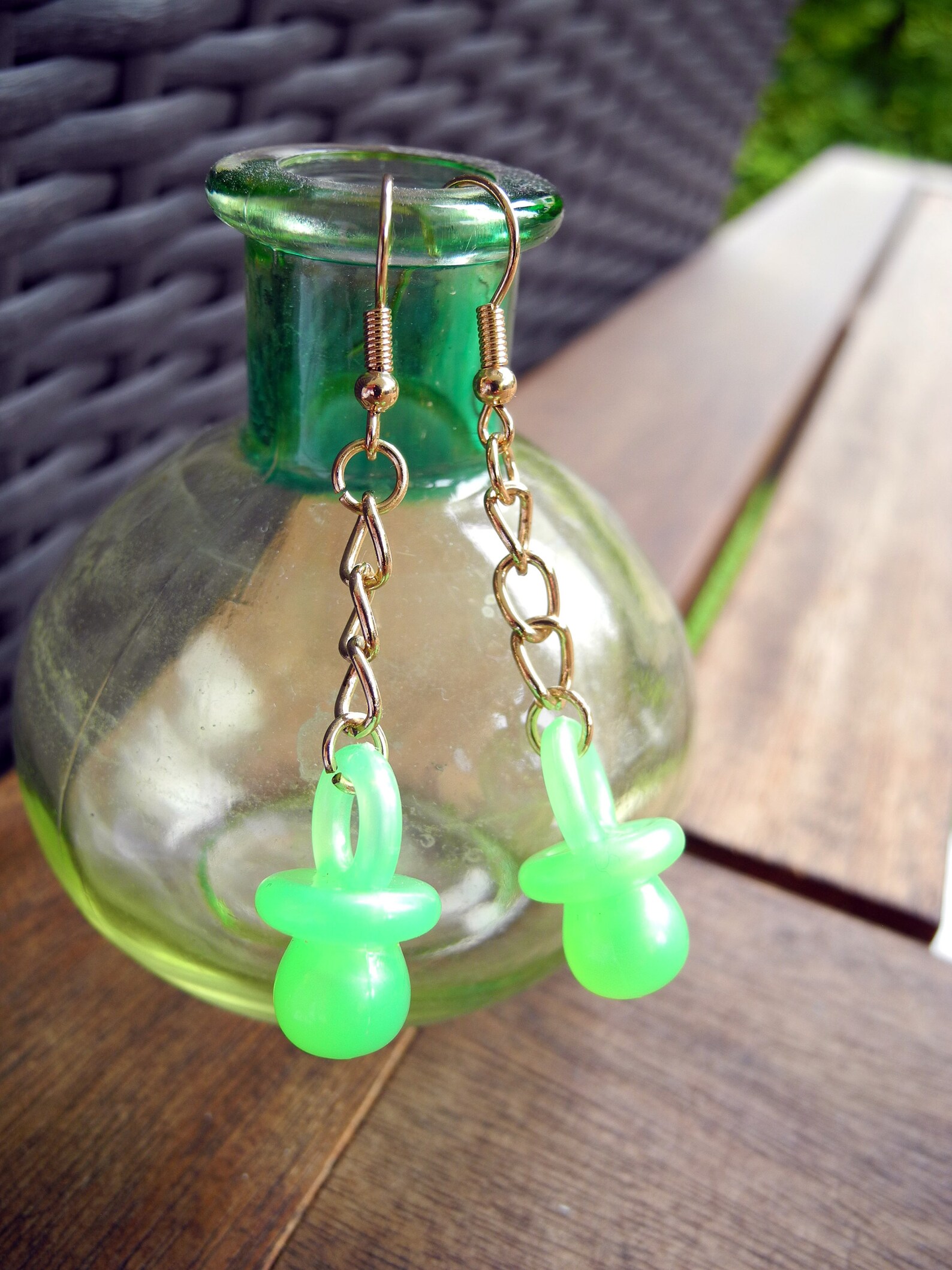 Colorful Pacifier 90s Hanging Earrings Hand Made - Etsy Canada