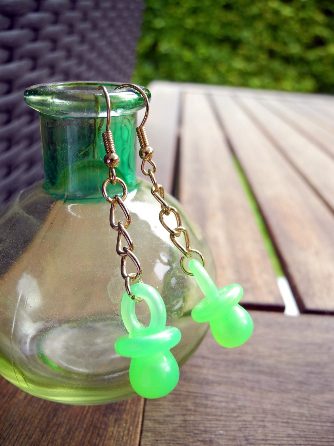 Colorful Pacifier 90s Hanging Earrings Hand Made - Etsy Canada