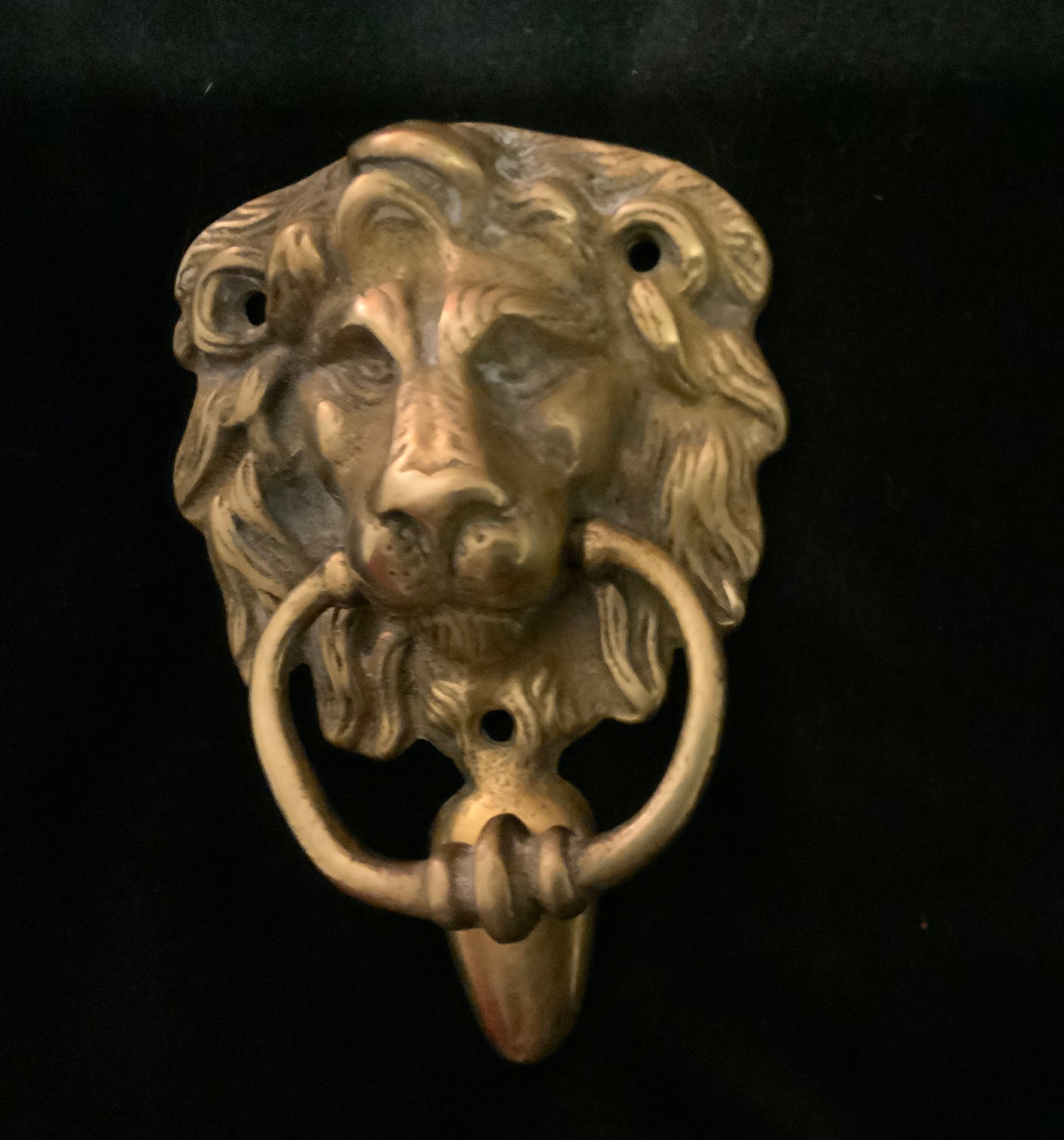 Antique Brass Door Knocker Etsy