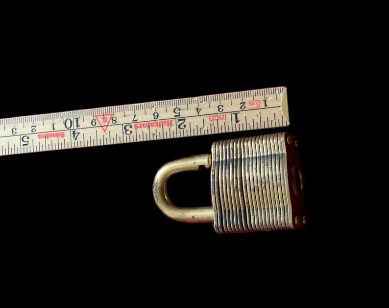 Vintage Antique Old 1960s / 1950s Squire Brass Padlock, No 45 2 4 Lever ...