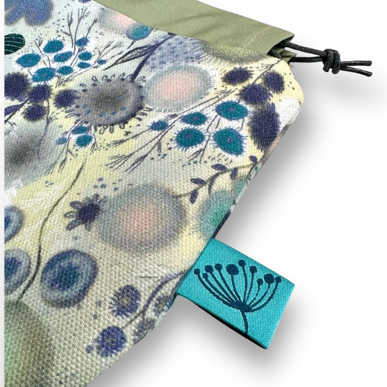 Canvas BLUMENKNALL BLAU Webware Baumwolle - Etsy.de