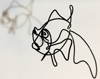 Wire fish sculpture | Etsy