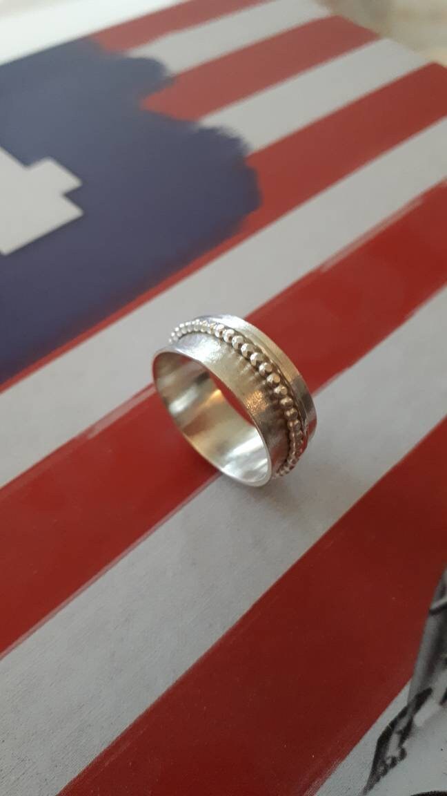 Rotating Ring Game Ring Movable Ring Ring With Wire Silver - Etsy