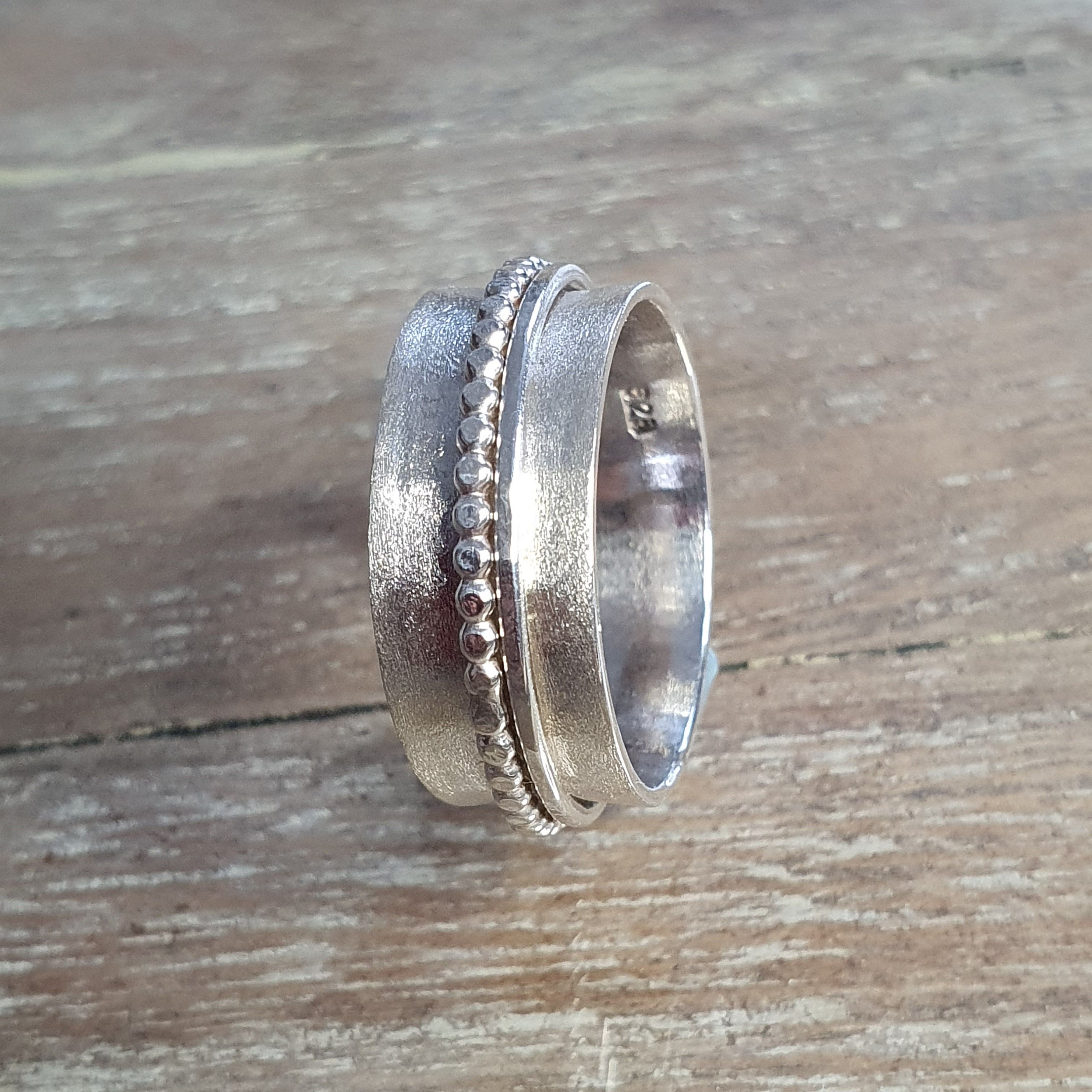 Rotating Ring Game Ring Movable Ring Ring With Wire Silver - Etsy