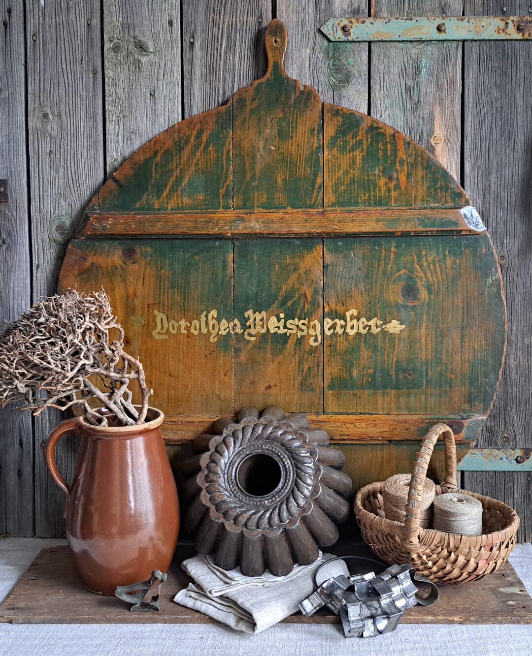 RARE! Antique Primitive Breadboard*farmer's Board*kitchen Board*cutting ...