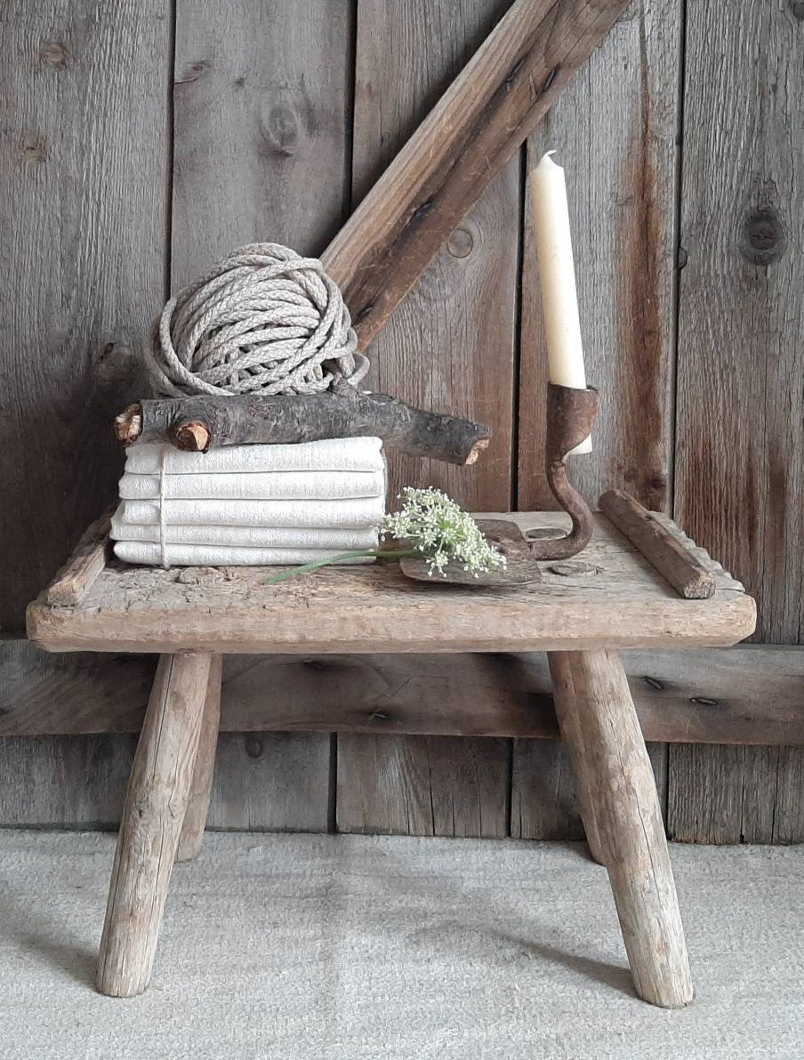 RARE! Antique Garden Hoe as a Candle Holder*antique Hoe From the Farm ...