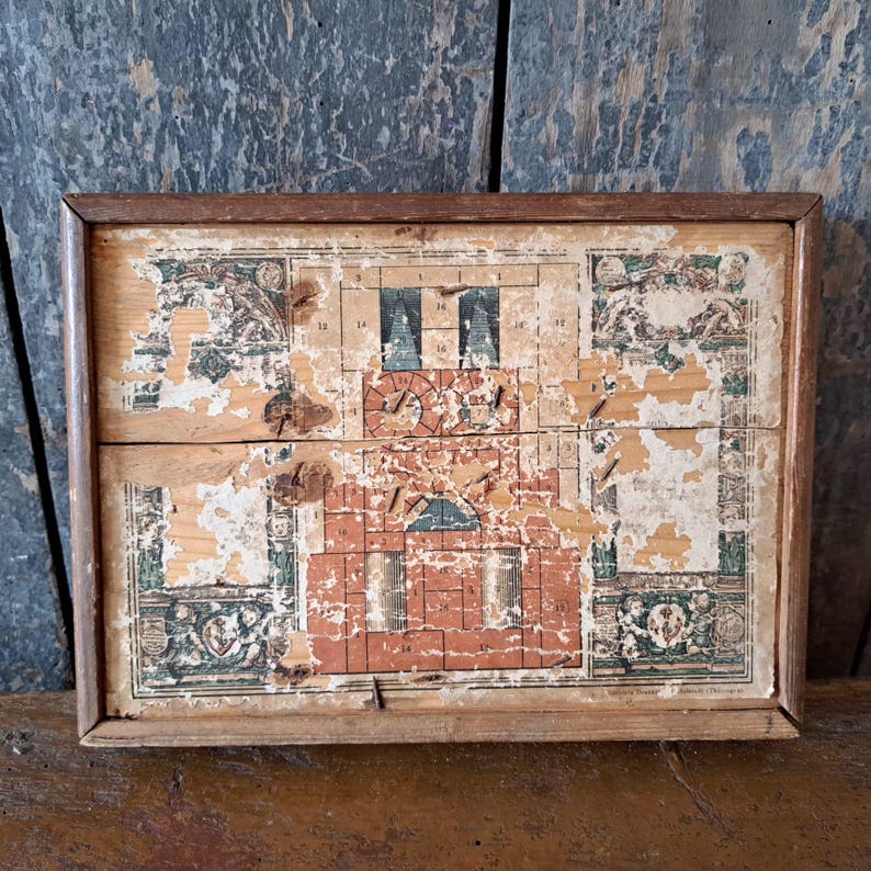 RARE! Antique Richter's Anker Stone Building Set "children's Stone ...