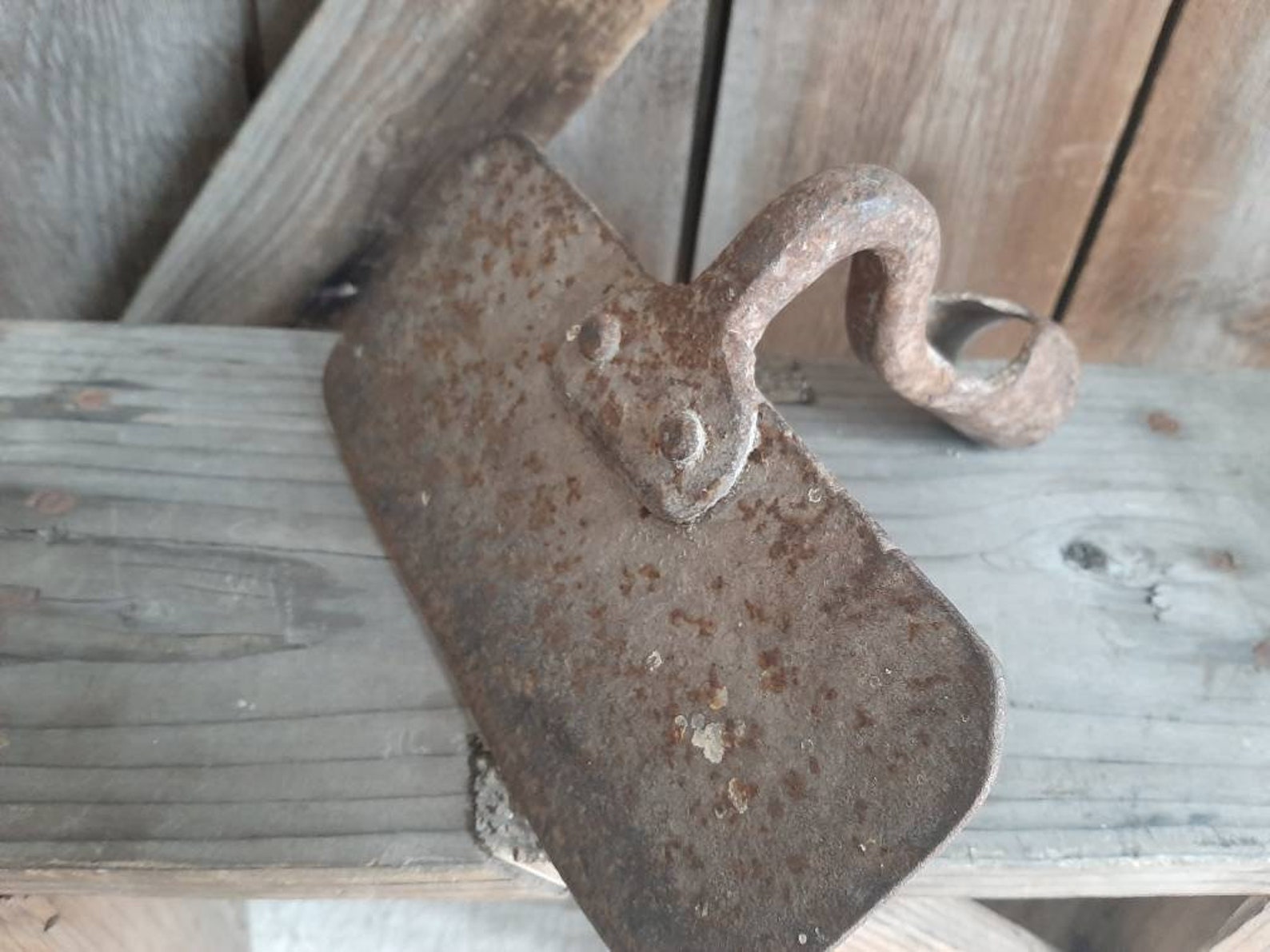 RARE! Antique Garden Hoe as a Candle Holder*antique Hoe From the Farm ...