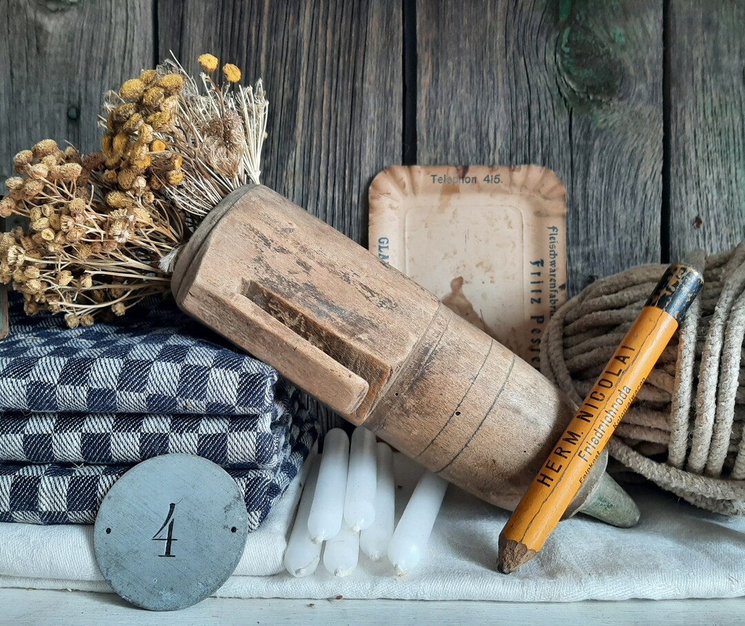 RARE! Antique & Rustic Quiver*wooden Quiver for the Whetstone for ...