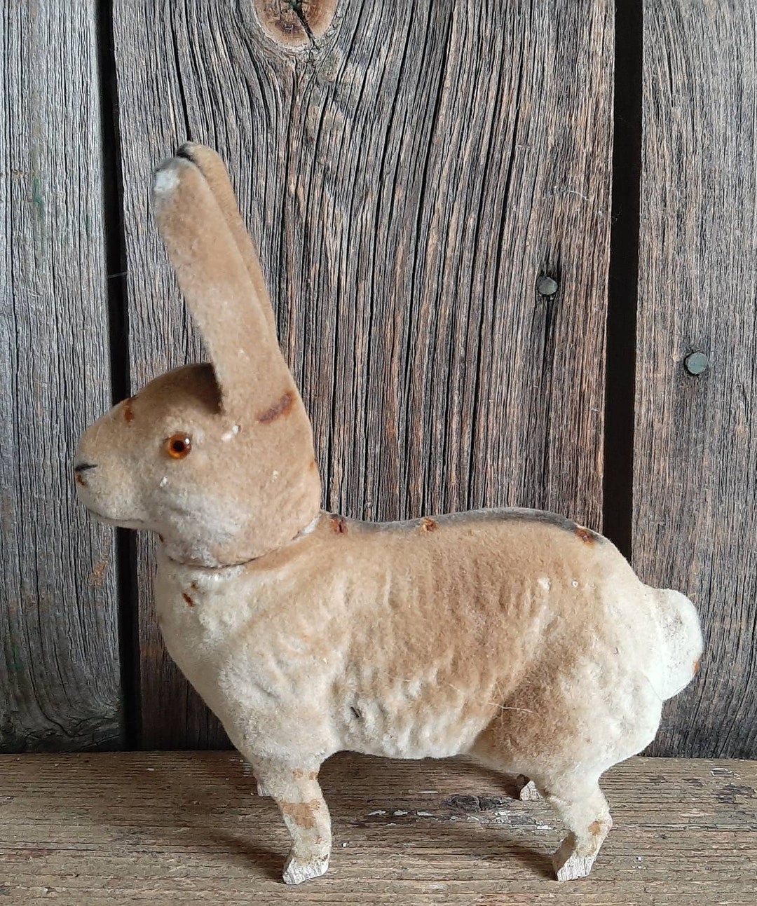 RARE! Antique EASTER BUNNY*CANDY Container*paper Mache Easter Bunny ...