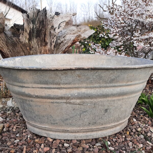 Zinc Tub Planter - Etsy UK