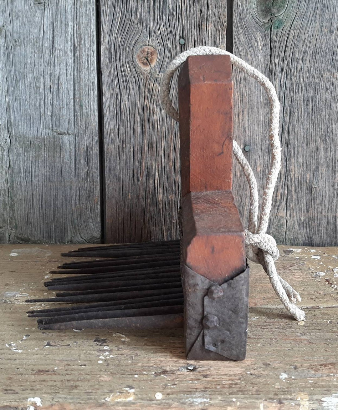 RARE Antique Flax Combflax Hackle...antique Farm Tool for Flax for ...