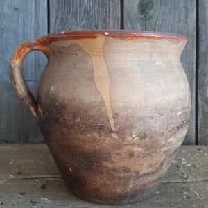 RARE! Antique & Rustic MILK Jug*antique Kitchen Jug*antique Stoneware ...
