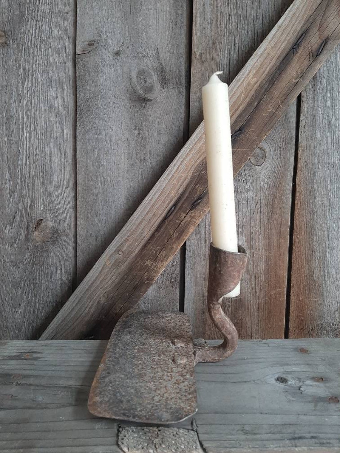 RARE! Antique Garden Hoe as a Candle Holder*antique Hoe From the Farm ...