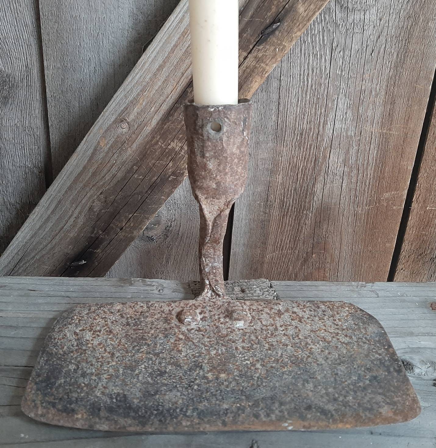 RARE! Antique Garden Hoe as a Candle Holder*antique Hoe From the Farm ...