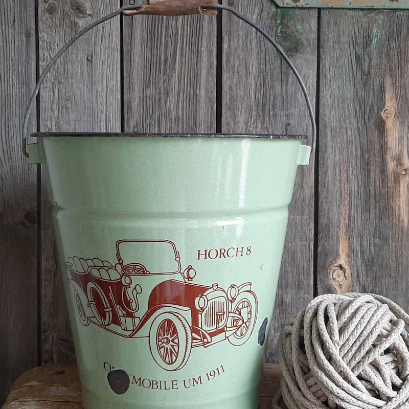 Enamel Bucket - Etsy