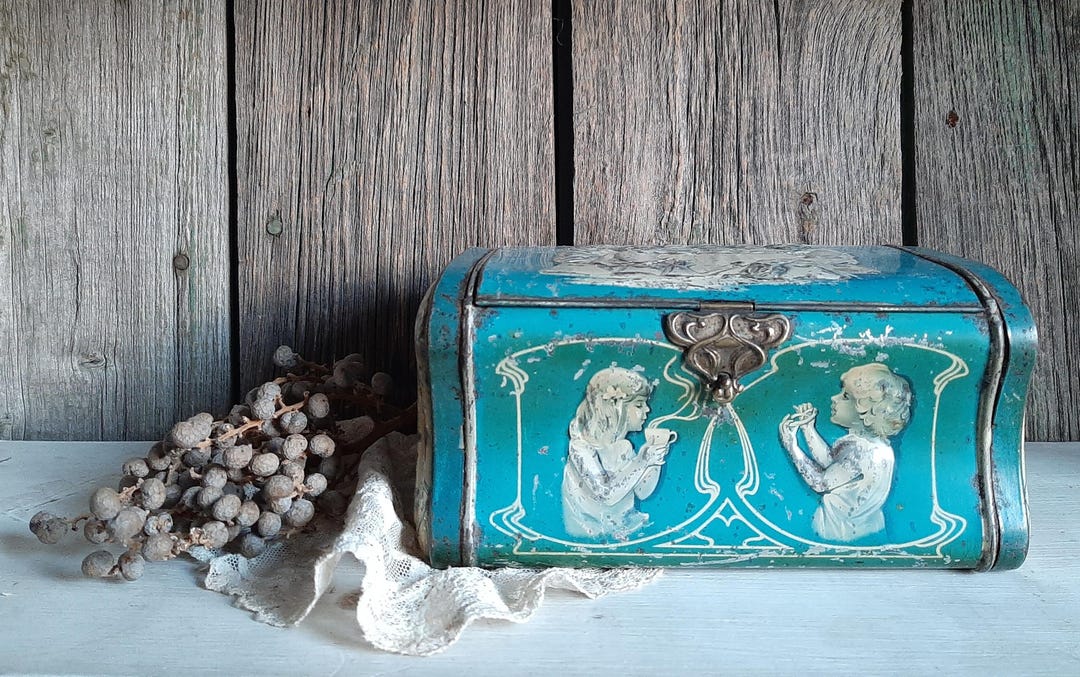 Rare! Antique French Lithographed CANDY BOX*TIN for Honey Candies From ...
