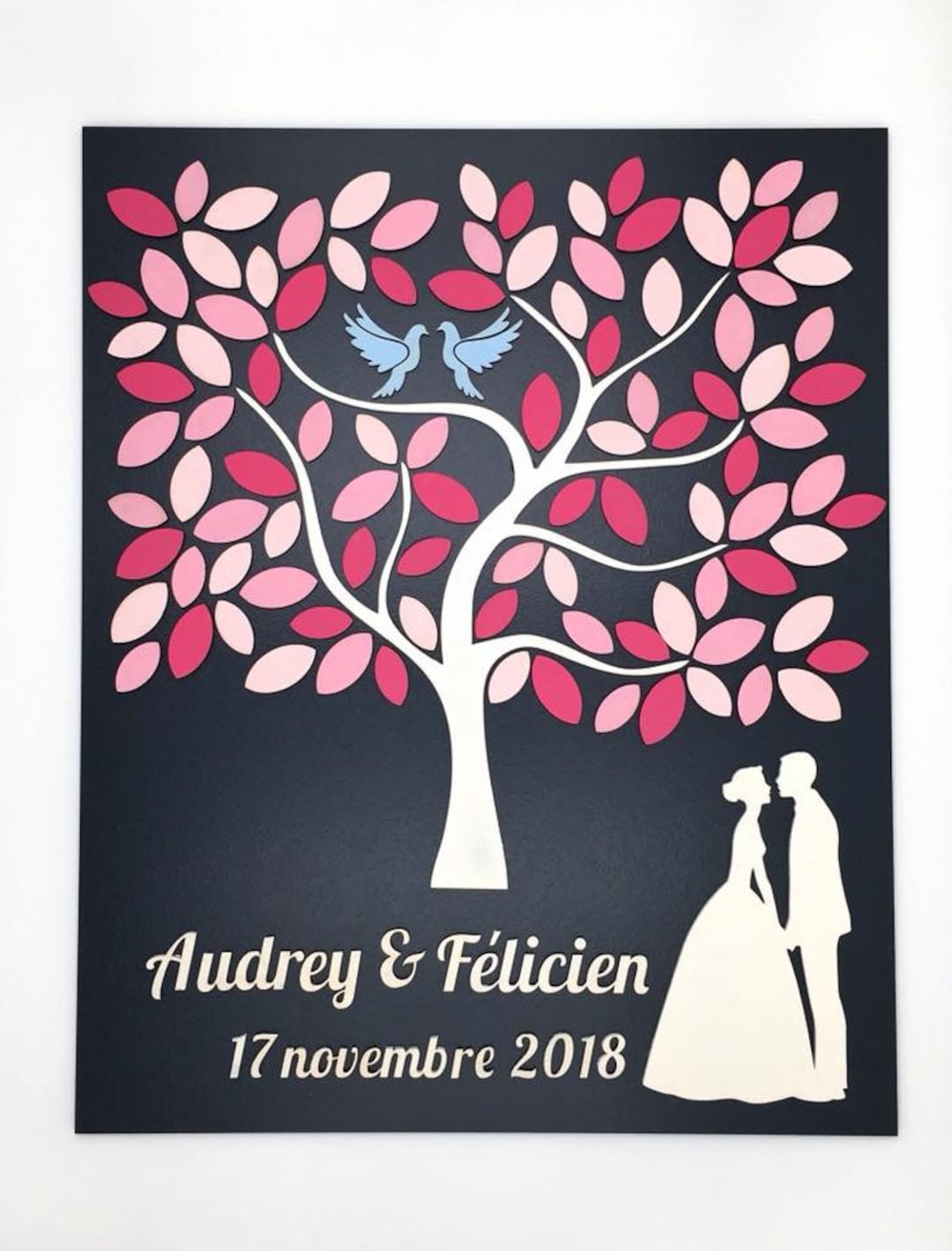 Lightburn Signature Tree Customizable for Wedding Guests. - Etsy