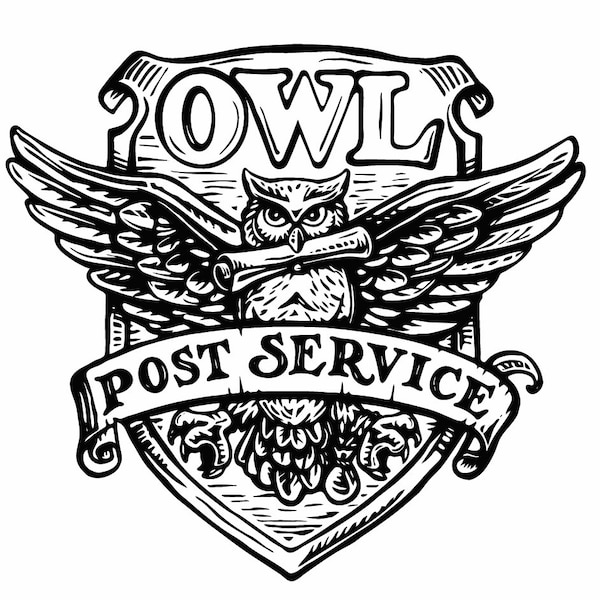 Owl Post Stamp - Etsy