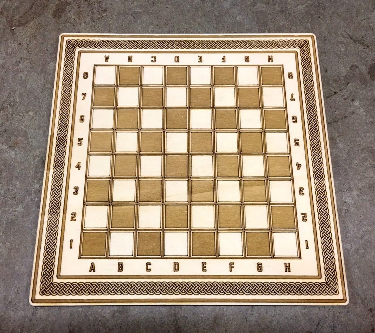 Lightburn Celtic Chess Checkers Board , Instant Download SVG and ...