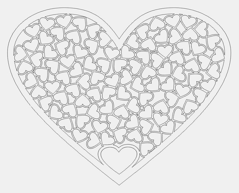 Signature Heart for Your Wedding, Parties. Instant Download Lightburn ...