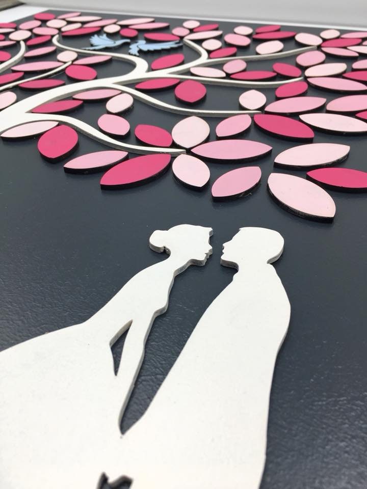 Lightburn Signature Tree Customizable for Wedding Guests. Instant ...