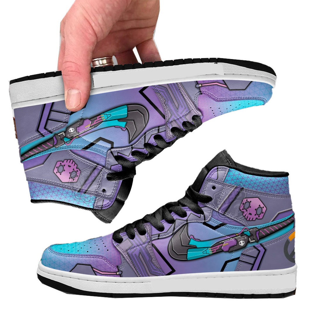 Sombra Jd1s Overwatch Sneakers Custom Shoes, Game Overwatch - Etsy