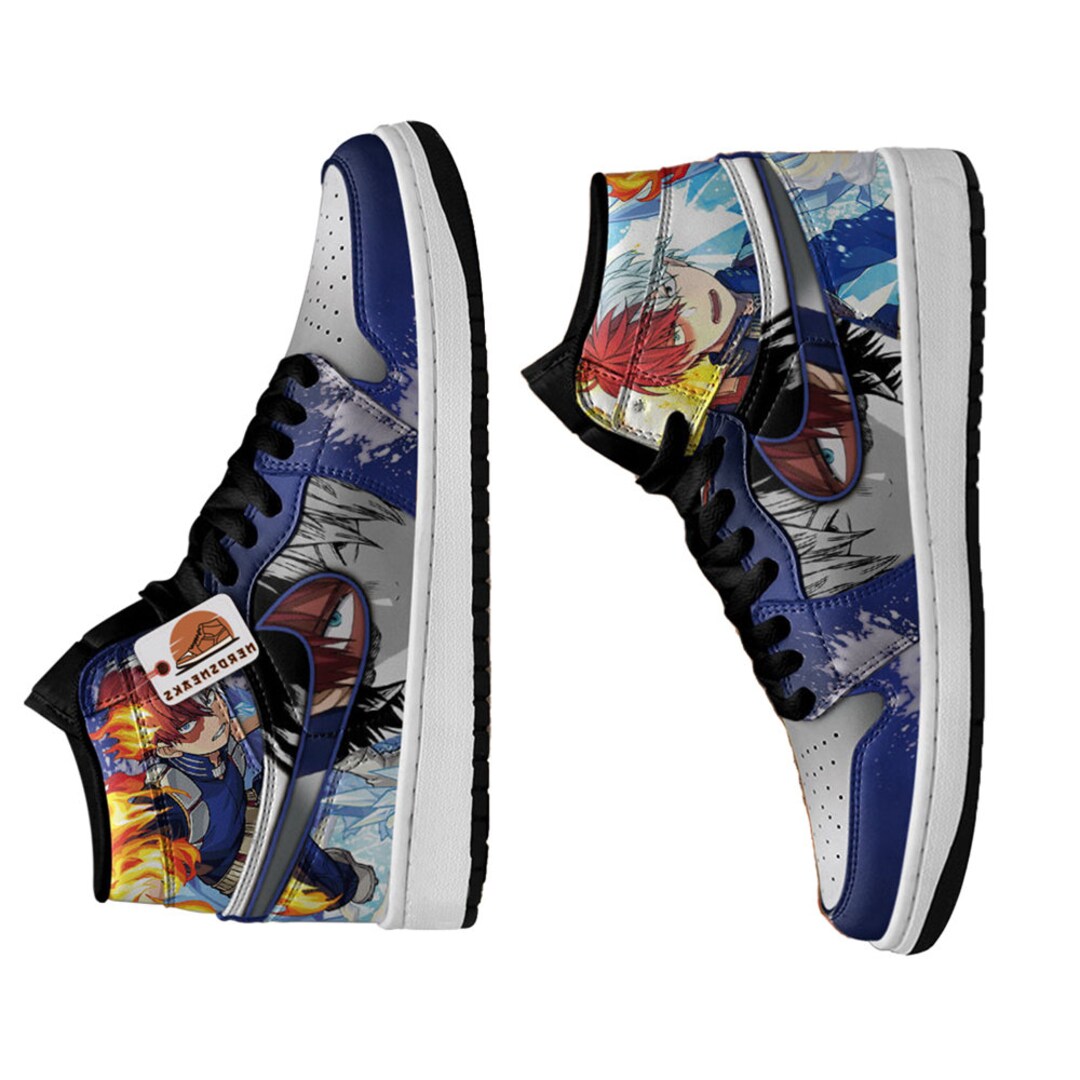 Shoto Todoroki Shoes MHA Anime Custom Sneakers - Etsy