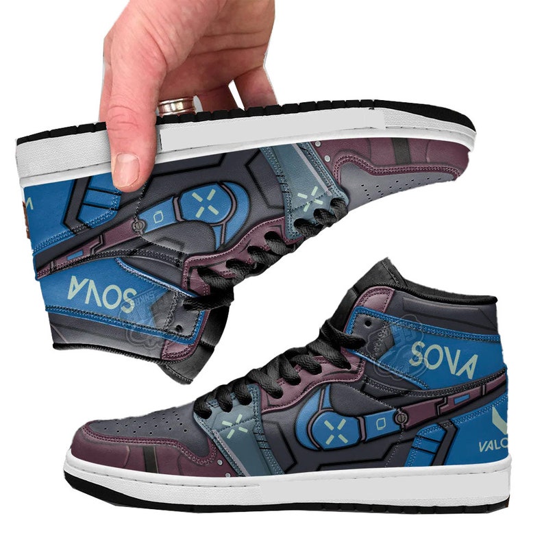 Sova Jd1s Valorant Agent Sneakers Custom Shoes, Game Valorant - Etsy