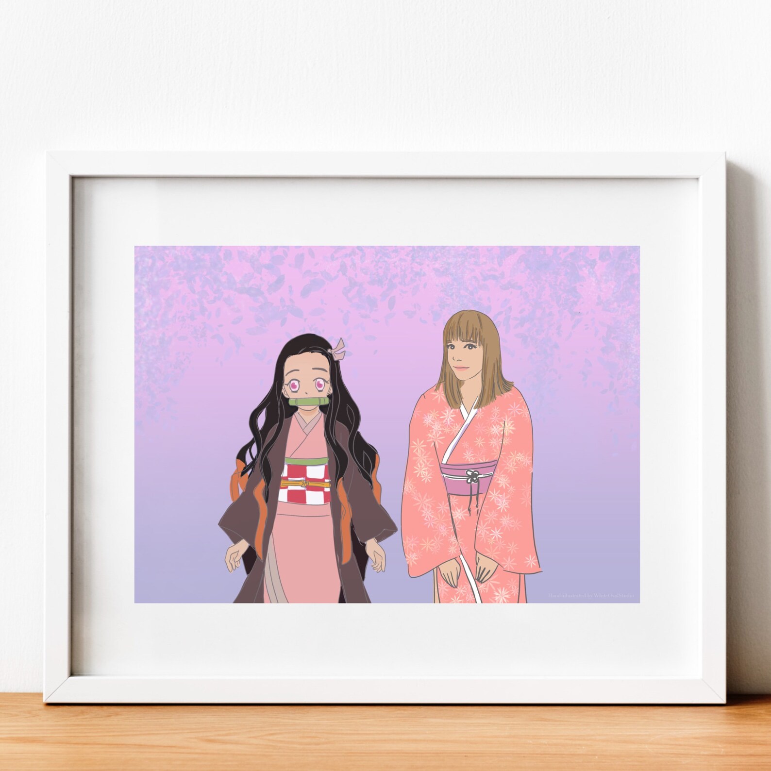 Demon Slayer Custom Portrait, Anime Art, Anime Gift, Custom ...