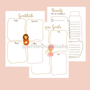 Wellness Planner, Self Care Journal Printable, Anxiety, Mood Habit ...