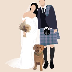 Custom Portrait, Faceless Portrait, Couple Portrait, Personalised Gift ...