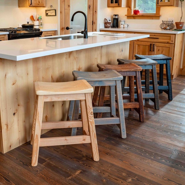 Rustic Bar Stools - Etsy